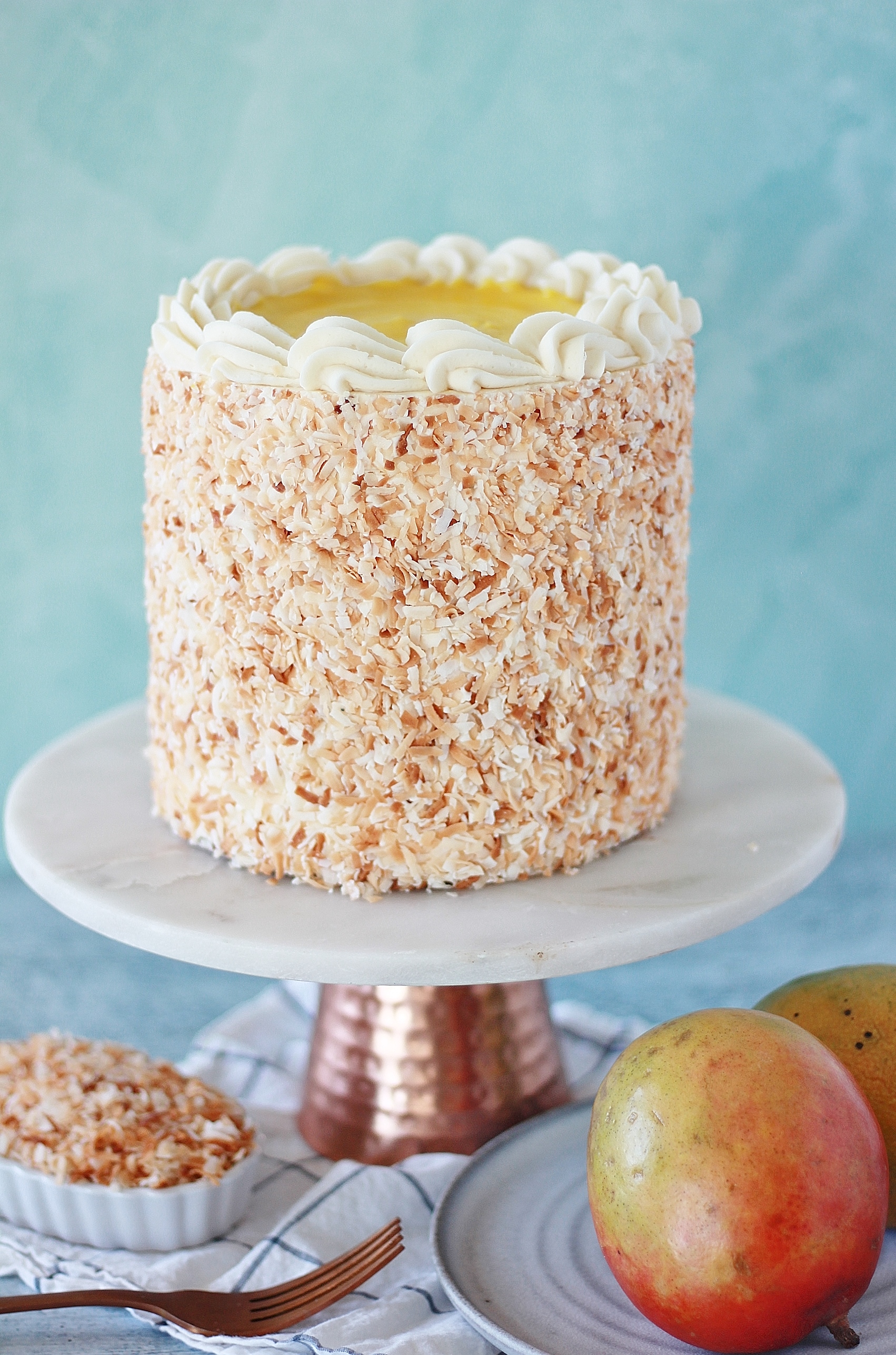 Mango Coconut Cake - Baking with Blondie